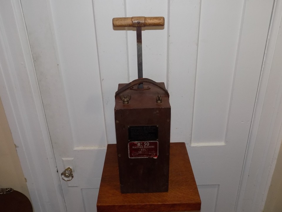 Vintage No. 50 Blasting Machine Dynamite Plunger | eBay