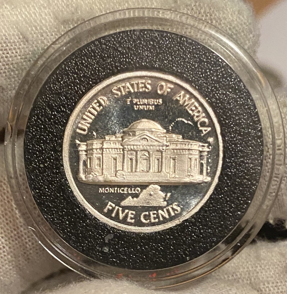 RARE 1938 PROOF PATTERN JEFFERSON NICKEL FIVE CENTS MONTICELLO FRANS ...