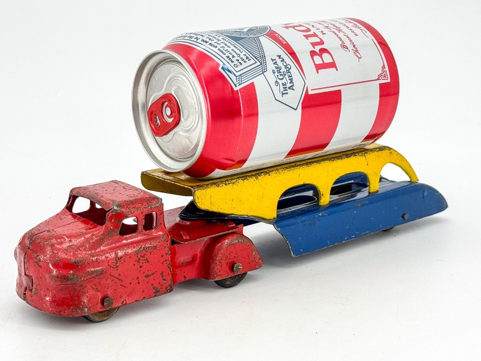 30s Vtg Wyandotte / Marx Auto Car Carrier Hauler Gift Man Cave Press ...