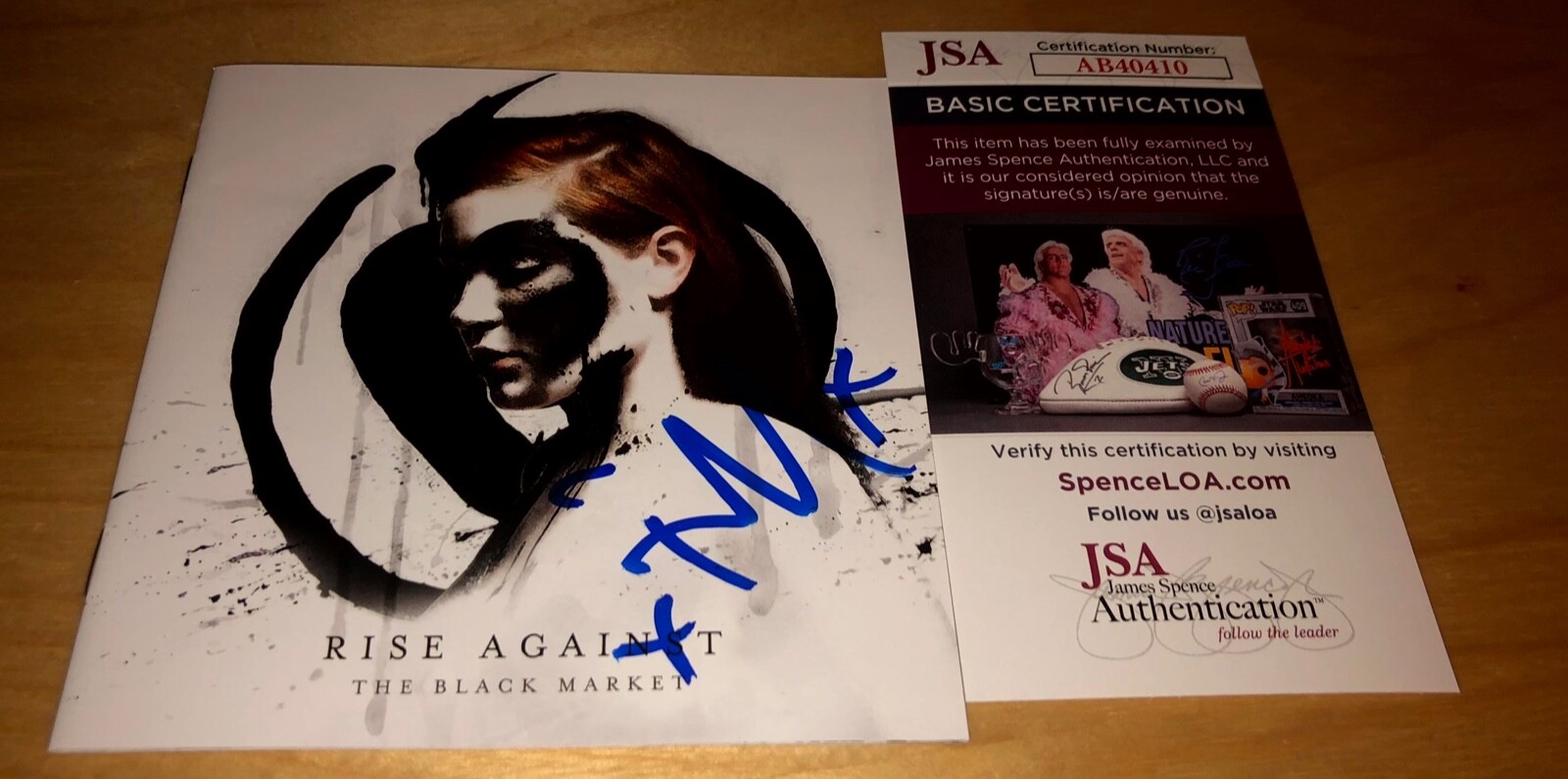 Tim McIlrath Rise Against Black Market Signed Autographed CD Cover JSA ...