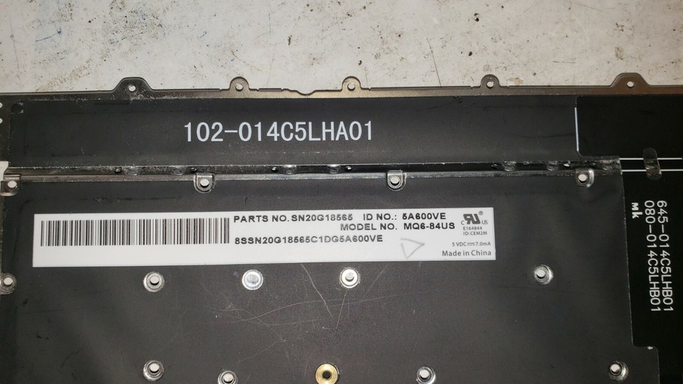 Lenovo Thinkpad X1 3rd Gen Carbon laptop keyboard single key ...