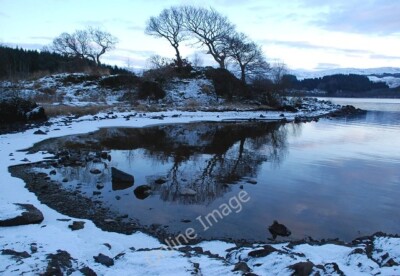 Photo 6x4 Promontory on Loch Awe Ford/NM8603 Taken in the gloaming. The ...