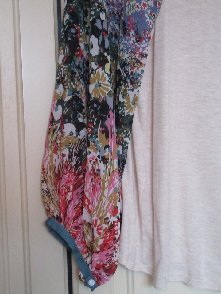 Ladies top.Size M.Anthropologie.Cream/blue.Floral.L/sleeves.NEW. | eBay UK