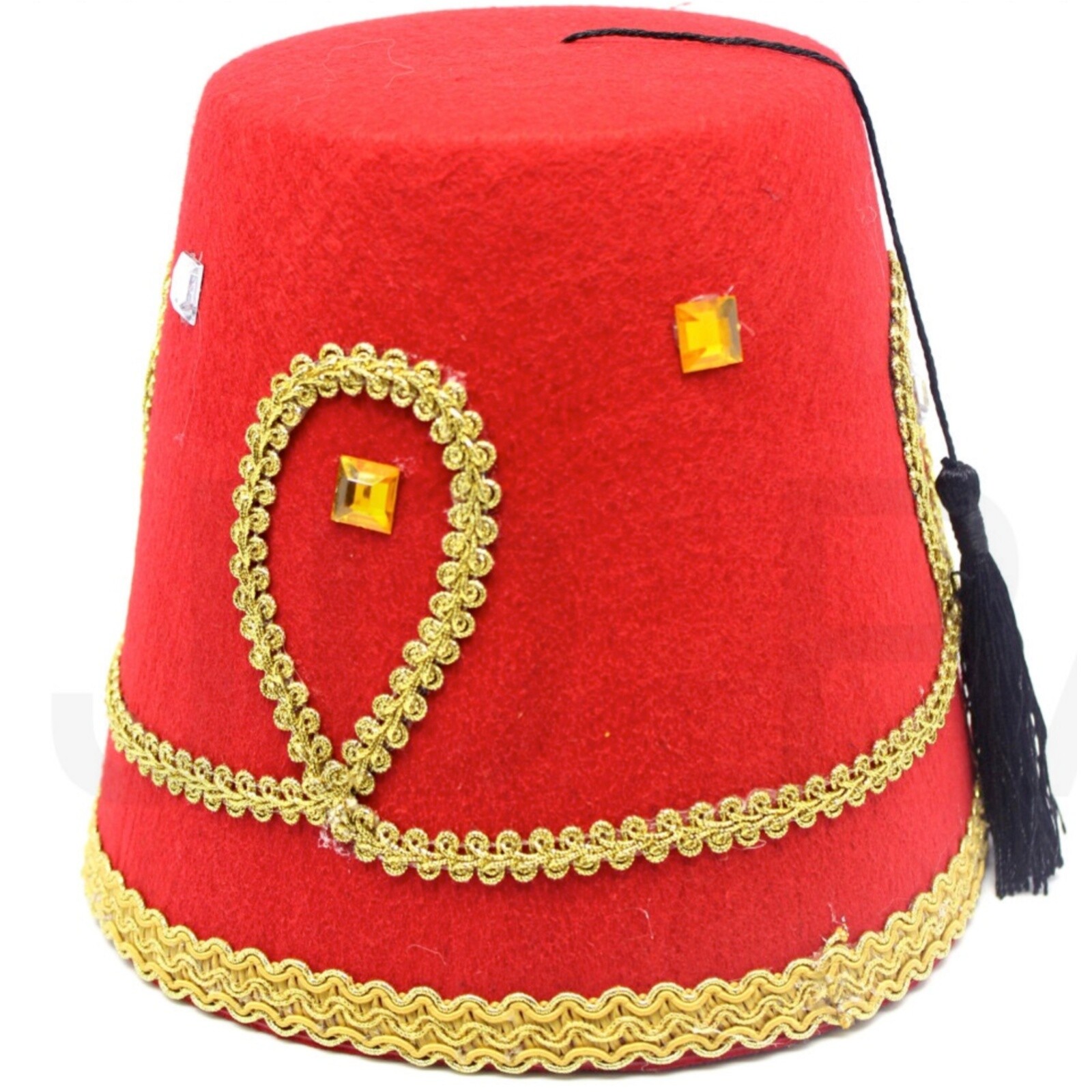New Red Green Fez Aladdin Apu Hat Turkist Hat Costume Accessaries Fancy ...