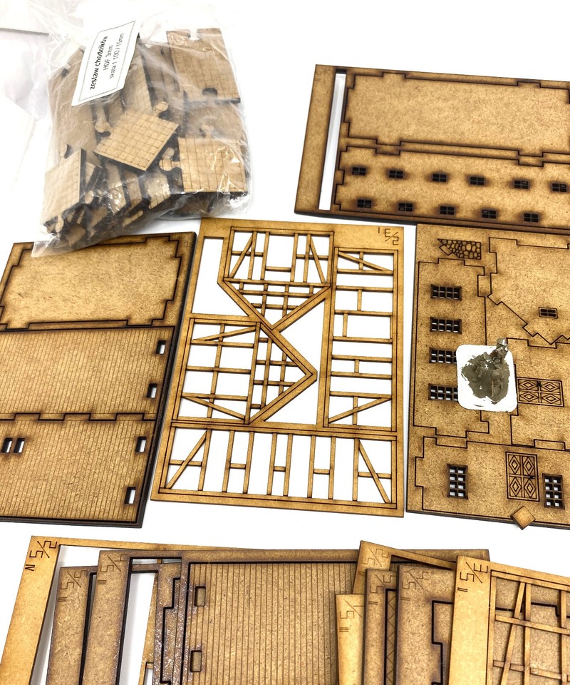 Huge Lot 15mm 20mm 1/72 1/100 Scale MDF War Game WWII Tutor Buildings ...