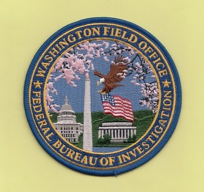 C27 FBI WASH DC FIELD OFF TERROR HRT POLICE PATCH AGENT TASKFORCE FED ...