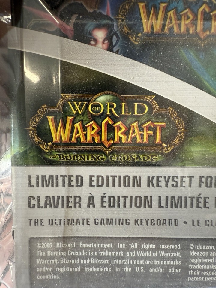 WORLD of WARCRAFT BURNING CRUSADE Limited Edition ZBoard Gaming ...