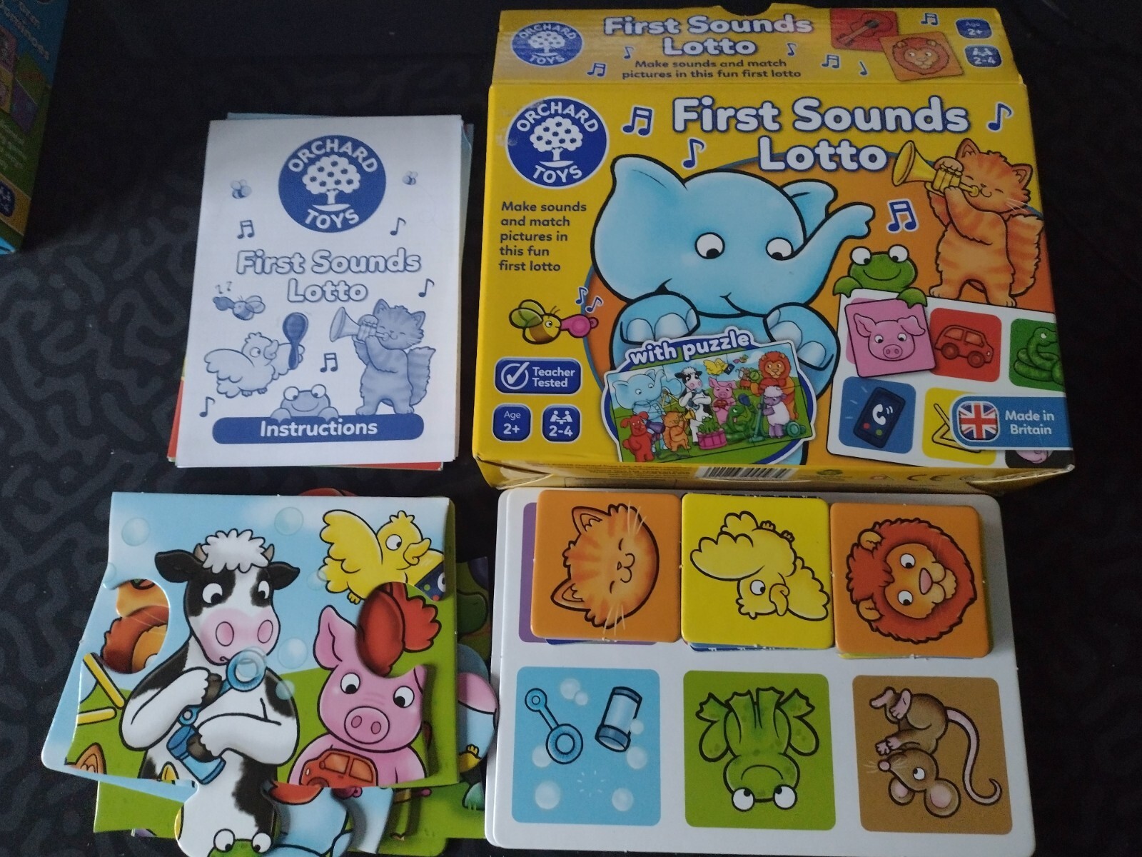 Orchard Toys First Sounds LOTTO Jigsaw Puzzle Animals Educational 2 for ...