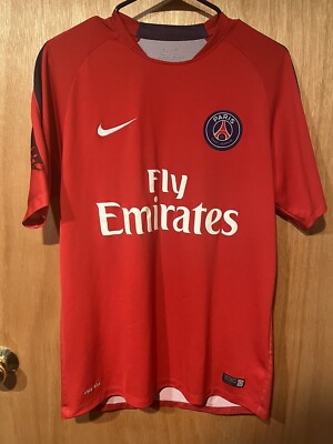 Nike Fly Emirates Paris Soccer Jersey Large | eBay
