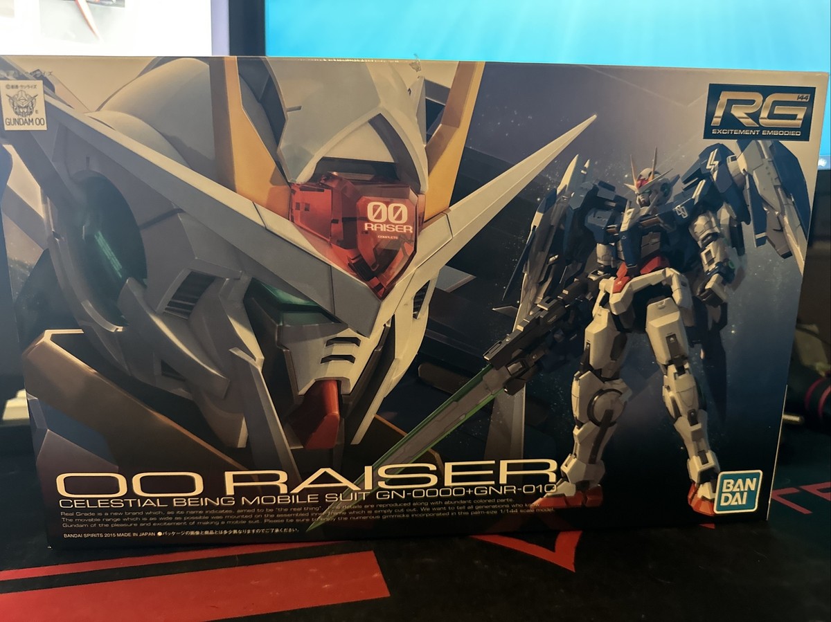 Caixa De Gundam 00 Raiser Mg 18 RG 00 Raiser "Gundam 00" Model Kit