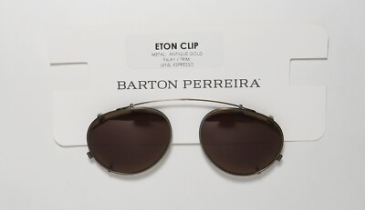 NEW BARTON PERREIRA SUNGLASS CLIP-ON FOR ETON EYEGLASS FRAMES/GLASSES ...