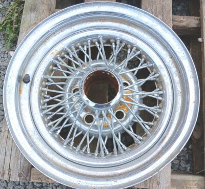 Vintage 80s(?) Cadillac(?) Wire Spokes Wheels/Rims 14"x6" | eBay