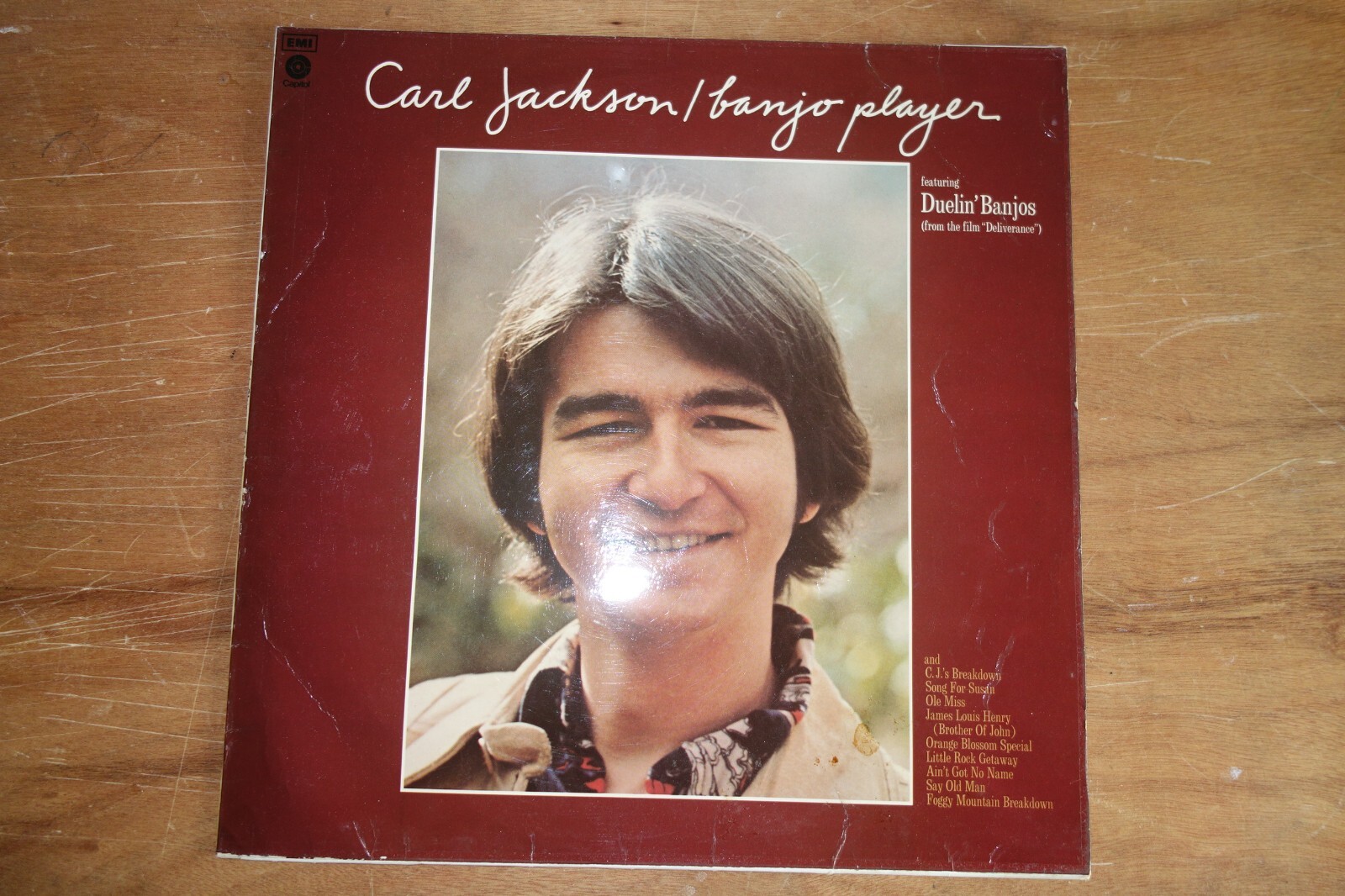 CARL JACKSON BANJO PLAYER DUELIN' BANJOS FROM DELIVERANCE VINYL LP ...
