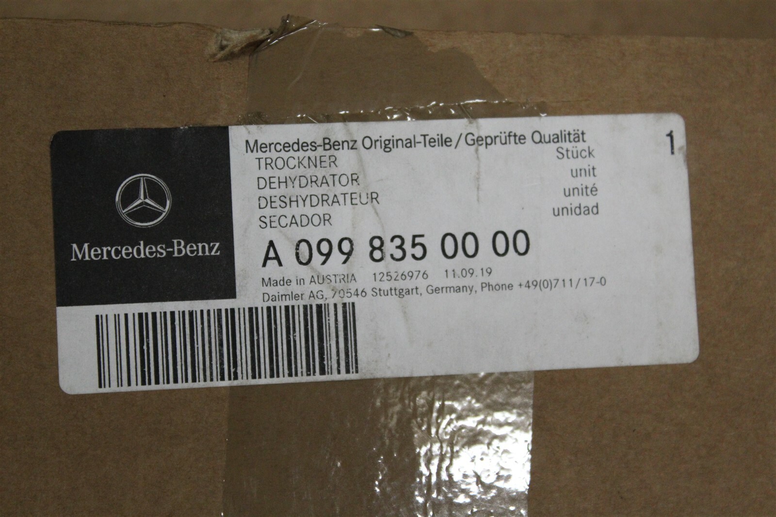 A0998350000 Refrigerant drier kit New genuine Mercedes-Benz part | eBay