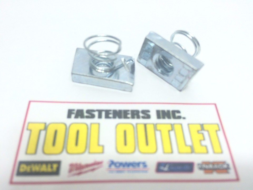 (Qty 100) 10-24 Mini / Junior Short Spring Nuts for Unistrut Channel ...