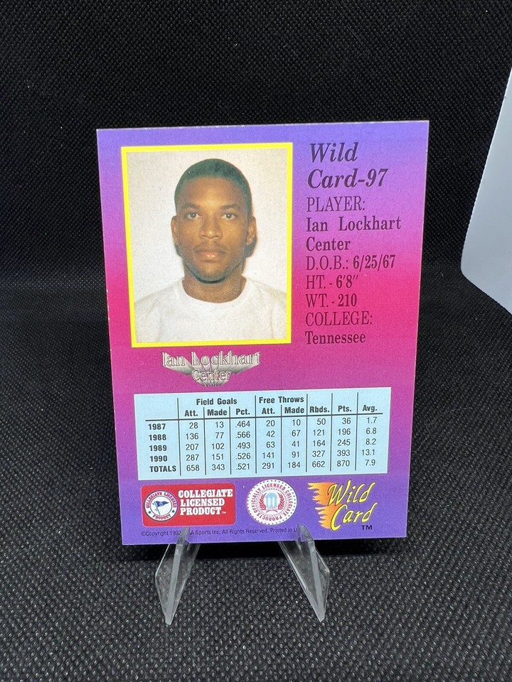 1992 Wild Card Collegiate Ian Lockhart Card #97 - B | eBay