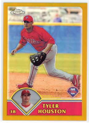 Tyler Houston - 2003 Topps Chrome #411 Gold Refractor #/449 - Cubs ...