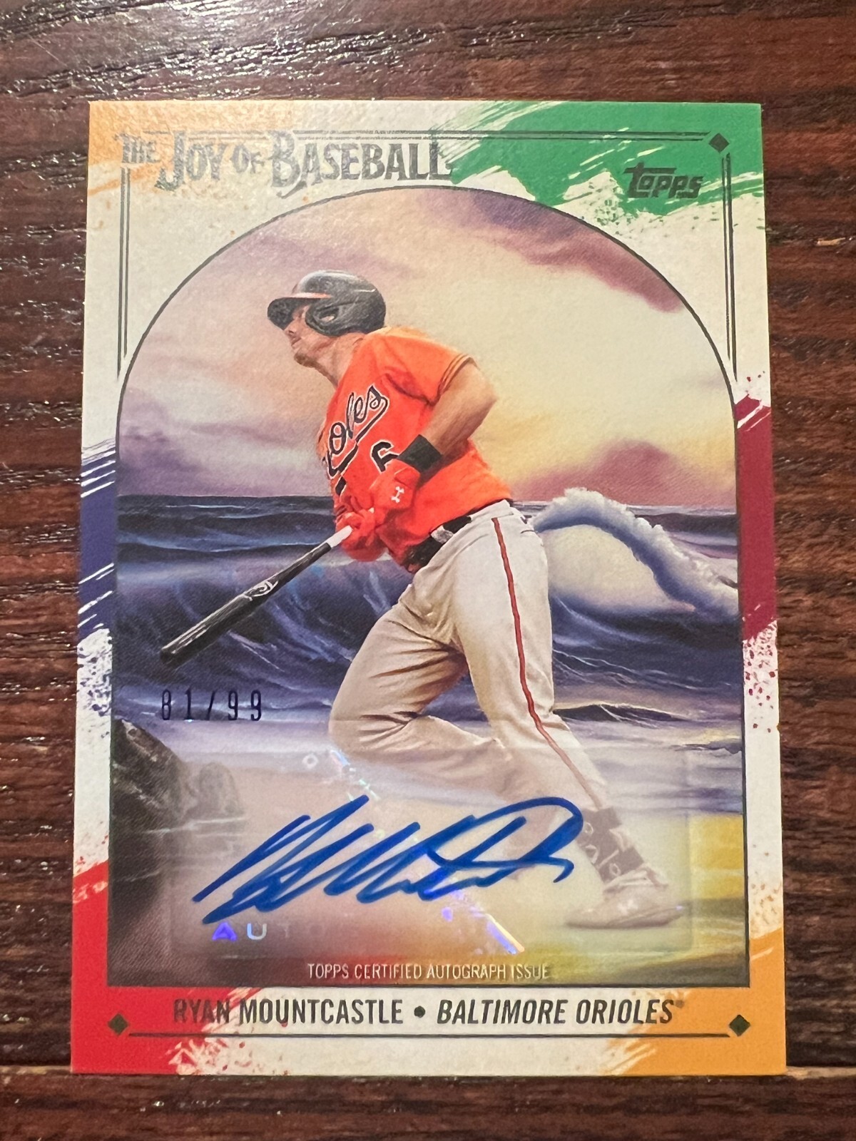 2023 Topps The Joy of Baseball Ryan Mountcastle autograph #'d 81/99 | eBay