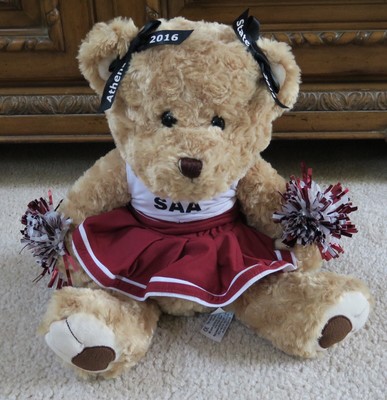 Bear Factory Cheerleader Athens State University 2016 Bear with Outfit ...