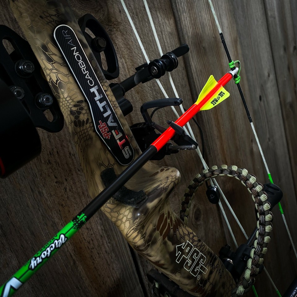 3 Arrows Archery - Arrow Wraps - FLO RED. 15 pack (Multi Size) Made In ...