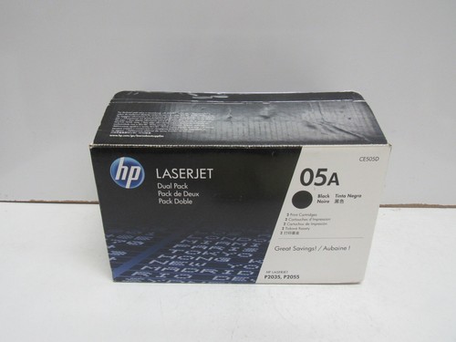 GENUINE HP CE505D (05A) DUAL PACK TONER CARTRIDGES | eBay