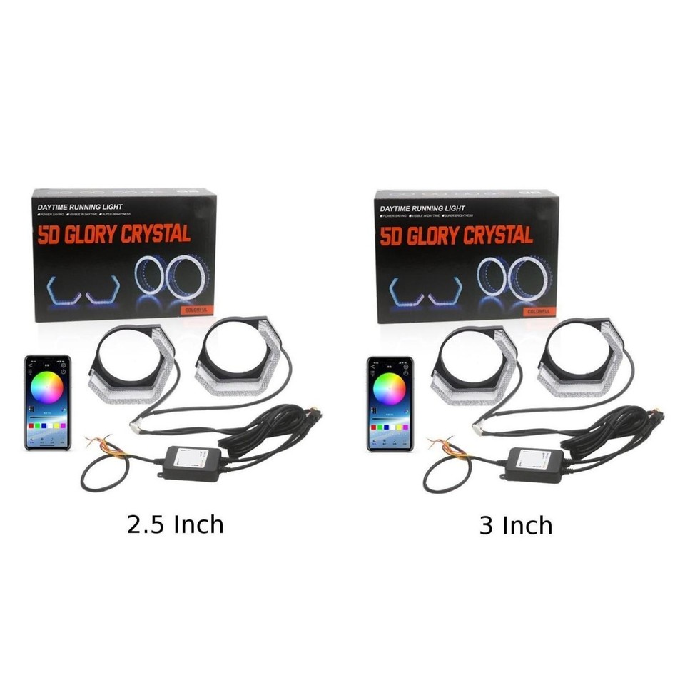 Pour BMW Angel Eyes Phare LED ??clairage Automobile APP Contr?le ...