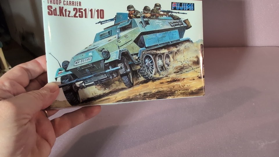 RARE UNOPENED WW2 German Half-track Sd.Kfz.251/1/10 Fujimi 1/76 Plastic ...