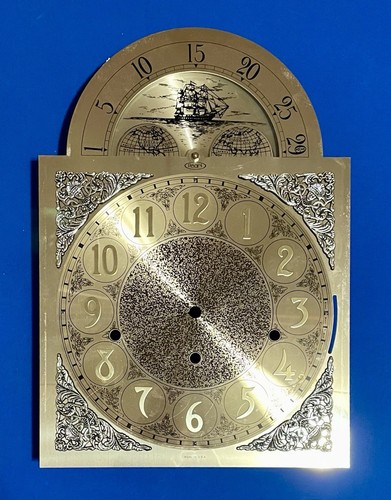 Pearl Grandfather Clock Moon Dial Face Plate | eBay
