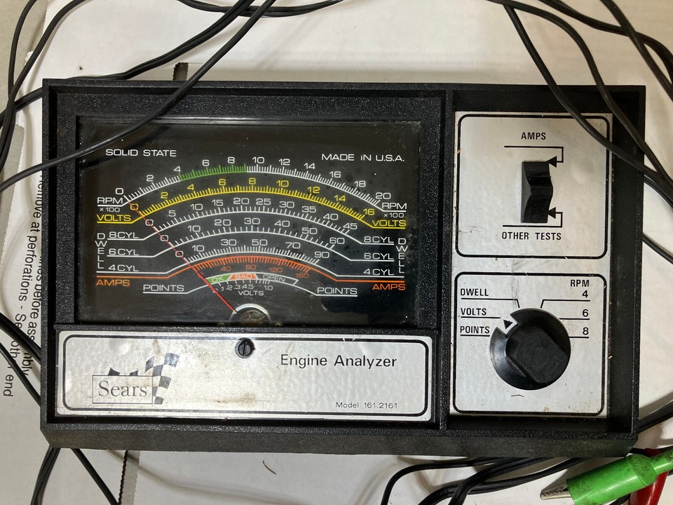 Sears Engine Analyzer 12 volt model no. 161.2161 Vintage Rat Rod | eBay