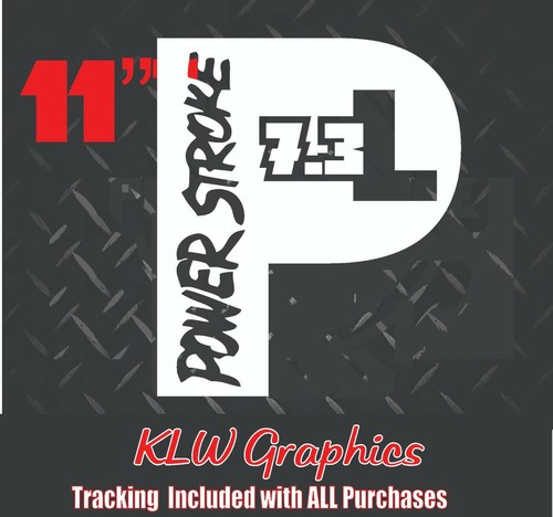 Powerstroke 7.3 P VINYL DECAL STICKERS Diesel Stacks TRUCK USA 2500 | eBay