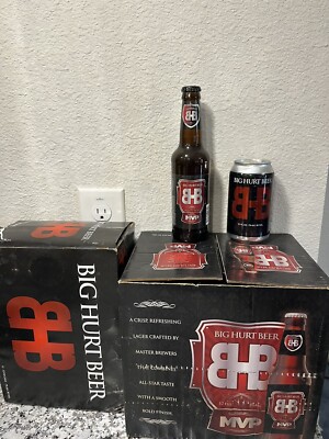 Frank Thomas Big Hurt Beer Regular and MVP Empty Can/Bottle. Rare! | eBay