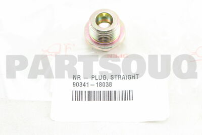 9034118038 Genuine Toyota PLUG (FOR FRONT DIFFERENTIAL FILLER) 90341 ...
