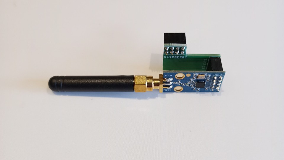 TI CC1101 433MHz SPI Wireless module to Raspberry Pi GPIO PCB adapter ...