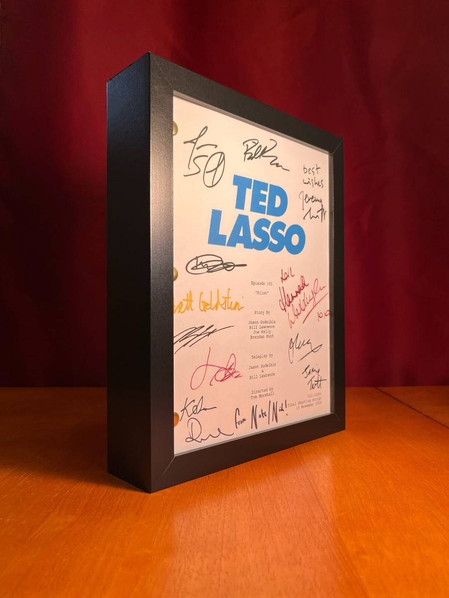 Ted Lasso Script Ted Lasso Pilot Script Cast-Signed Autograph Reprint ...