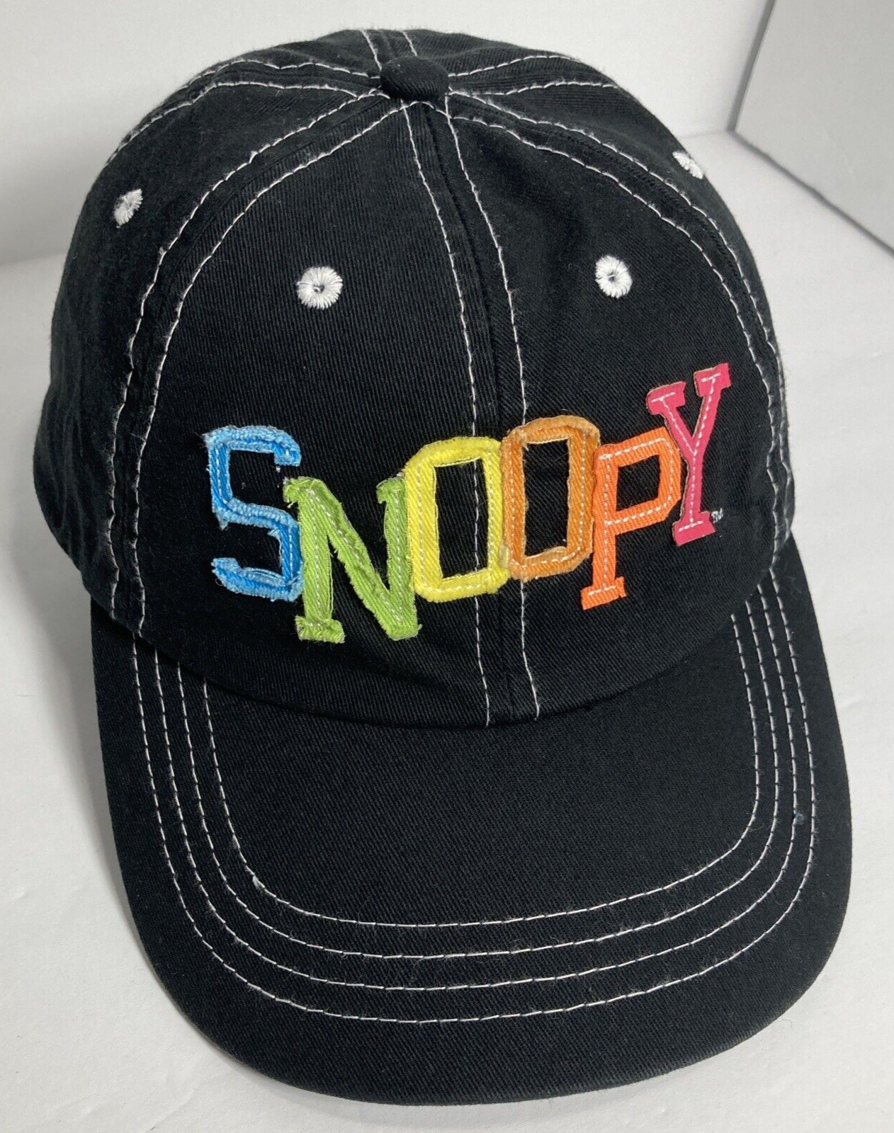 Snoopy Cedar Point Baseball Hat/Cap Black Colorful Le… - Gem