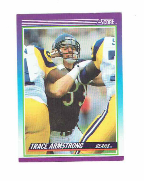 Trace Armstrong Bears #93 Defensive End #209 Score 1990 Football Card ...