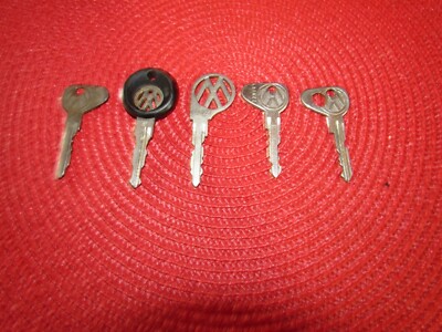 VTG Lot of 5 VW Volkswagen Ignition Key Beetle Car Microbus 1960’s | eBay