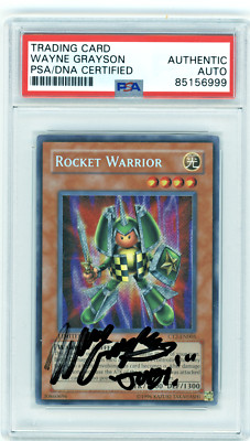 PSA Signed Wayne Grayson Rocket Warrior 2005 Collector's Tins Ct2-En005 ...
