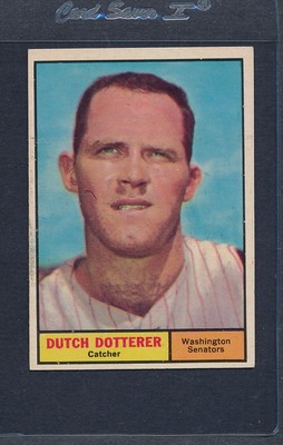 1961 Topps #332 Dutch Dotterer Senators EX/MT *2210 | eBay