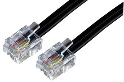 PRO SIGNAL - Câble Téléphonique RJ11 à RJ11, 5m, Noir | eBay
