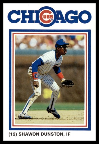 Shawon Dunston 1987 David Berg Chicago Cubs #NNO Baseball Card | eBay