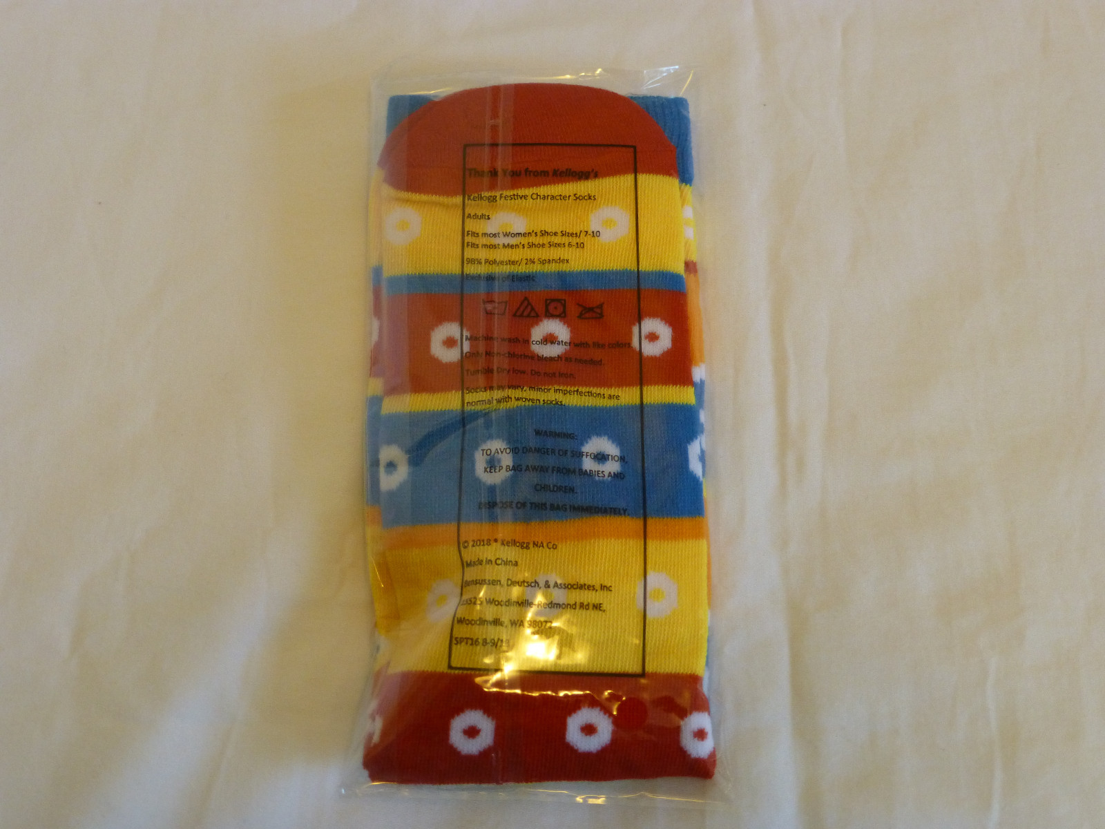 Socks Tony Tiger Toucan Sam Snap Crackle Pop NEW Adult Size | eBay
