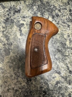 Rare Vintage Factory Medallion Taurus Wood Grips Model Medium Large ...