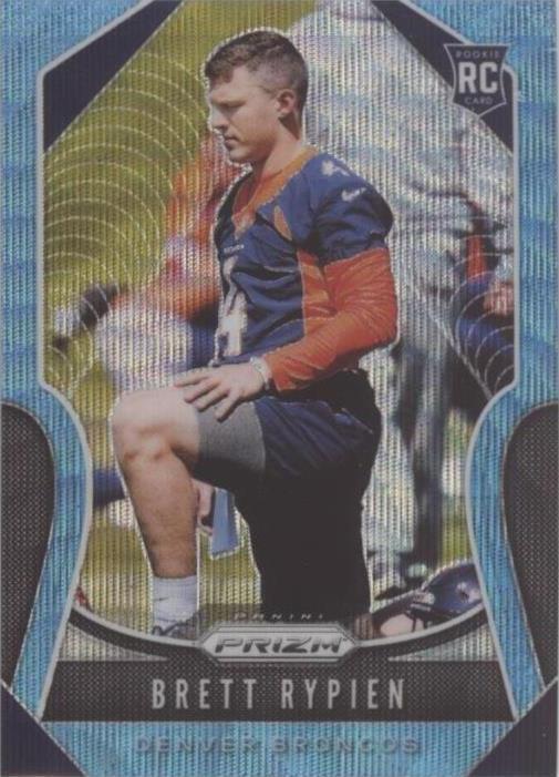 2019 Panini Prizm - Rookies Brett Rypien #374 Blue Wave Prizm /199 (RC ...