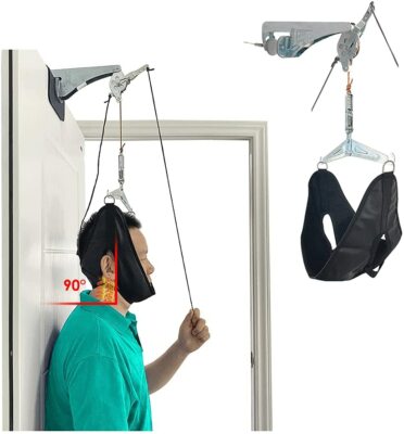 Neck Cervical Traction Device Unit Kit Home Over Door Neck Spinal ...