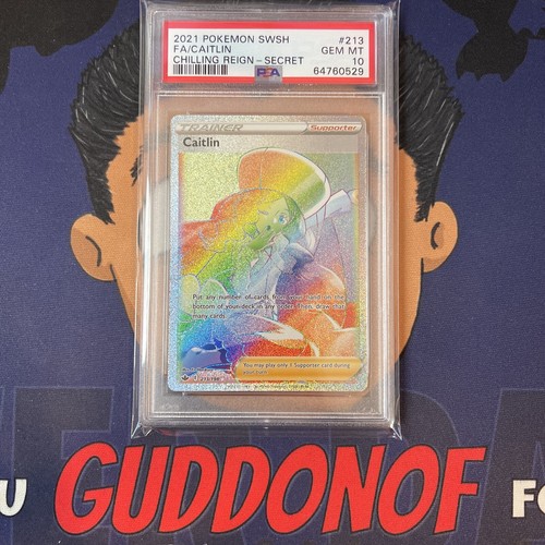 💎PSA 10 GEM MINT 2021 Pokemon Chilling Reign CAITLIN #213 Full Art ...