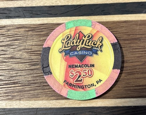 Lady Luck Casino Nemacolin Farmington Pa $2.50 Casino Poker Chip | eBay