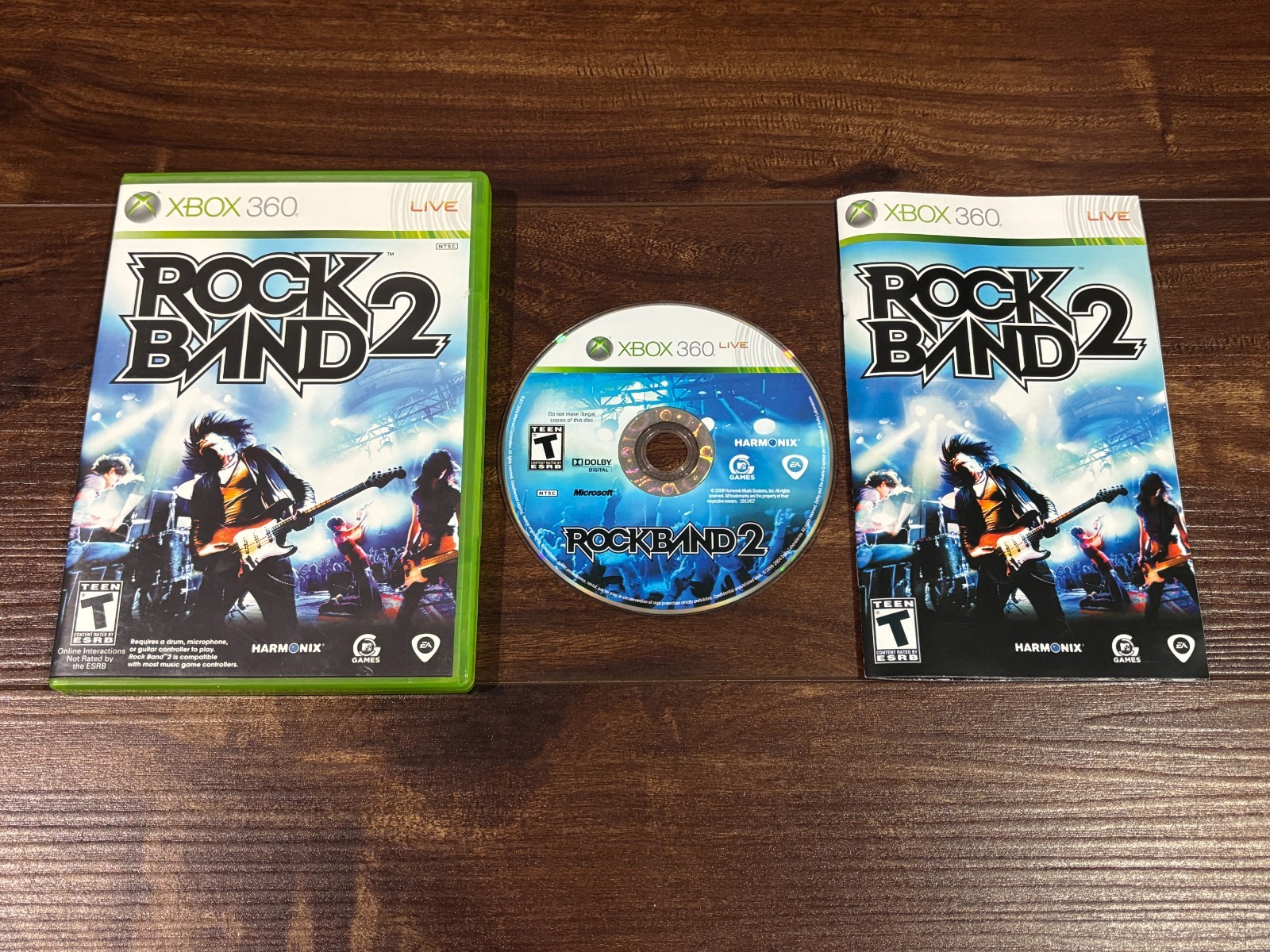 Rock Band 2 Complete w/ Case Manual XBOX 360 - TESTED | eBay
