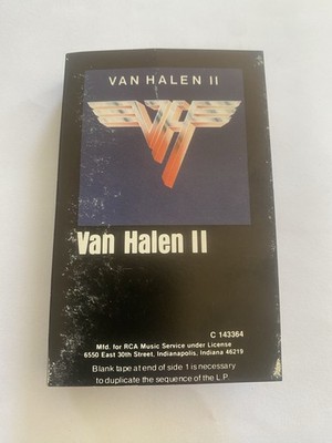 Van Halen 2 Cassette J-Card ONLY | eBay
