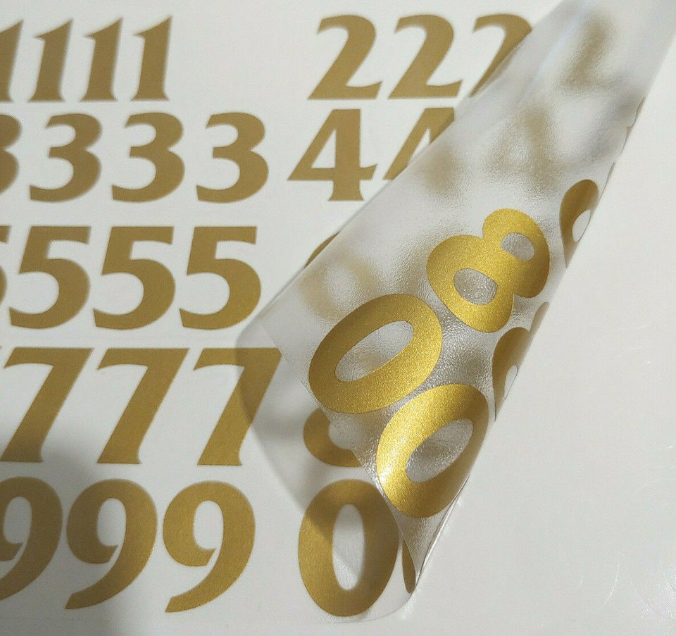 Lot of 40 White or Black Vinyl Mailbox, Tool Box,Locker Numbers Decal ...